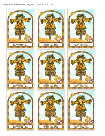 Scarecrow Mini Cards