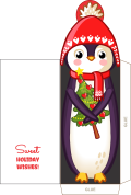 Printable Snowman and Penguin Candy Bar Envelopes