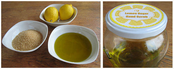 Lemon Sugar Hand Scrub Recipe and Printable Tags