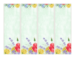 Printable bookmarks and cards